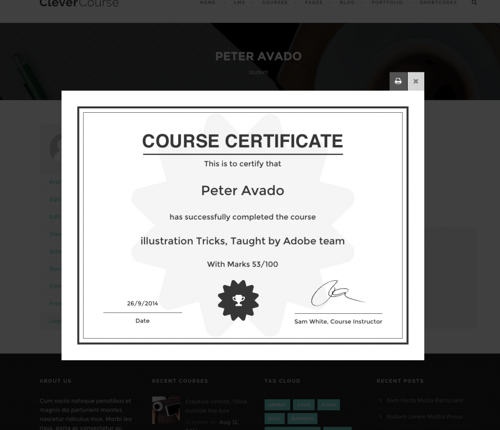 Association Systemik RH » Certificat